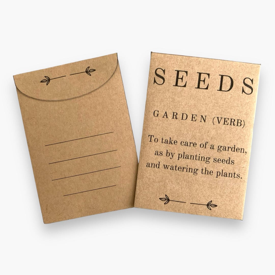 Printable Seed Saver Packet: Garden Dictionary Design (digital Download ...