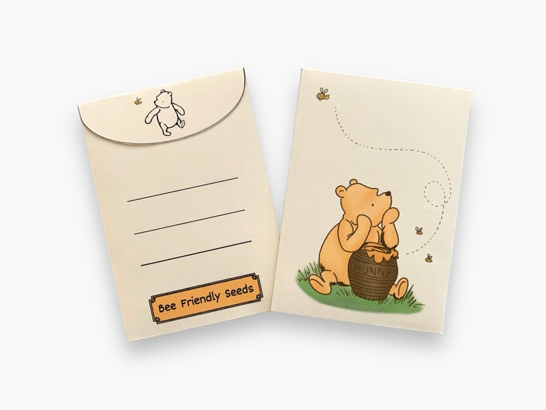 Digital Download - Winnie the Pooh Bear - Seed Saver Packet - Baby ...