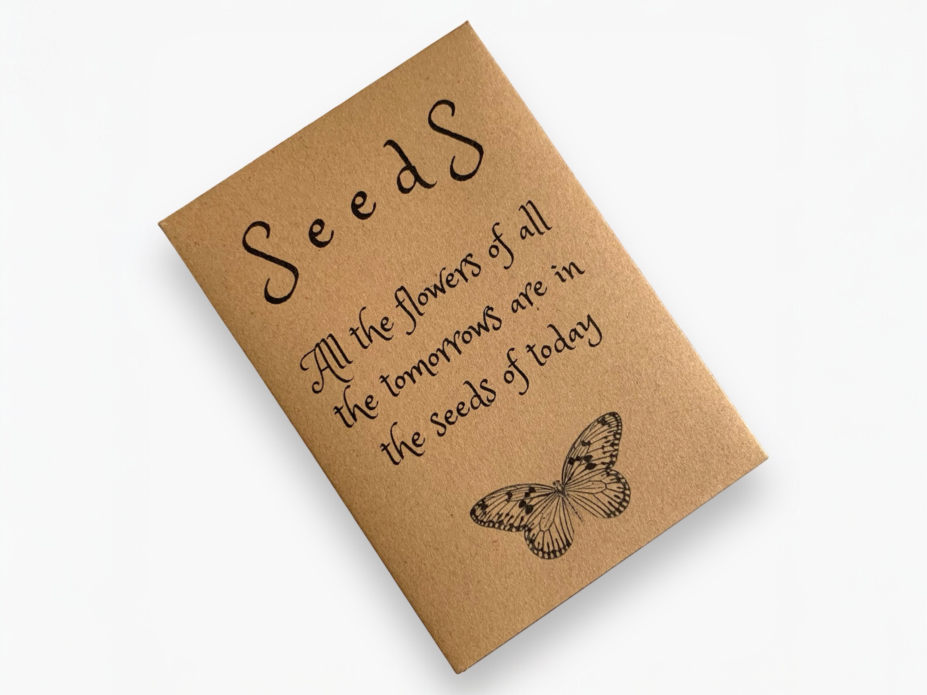 Bee & Butterfly Seed Packet Template: Printable DIY Garden Envelope ...