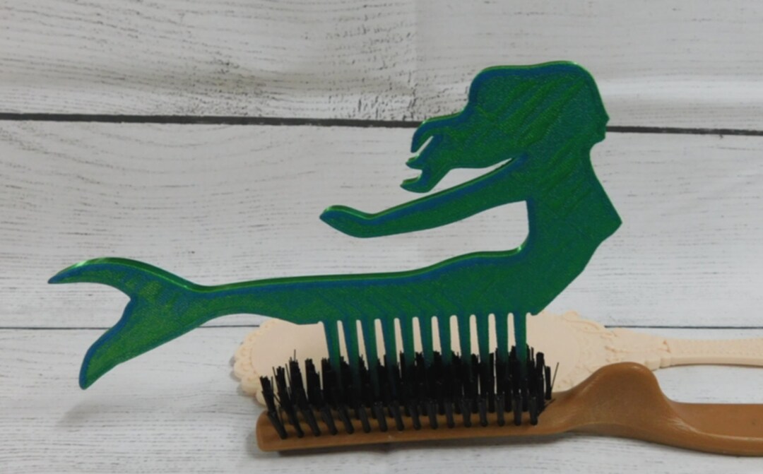 MERMAID COMB/ 3D Printed Mermaid Comb/girl Gift/birthday - Etsy