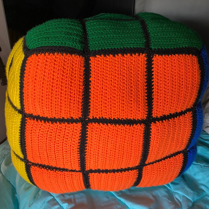 Rubiks Cube Pillow - Etsy
