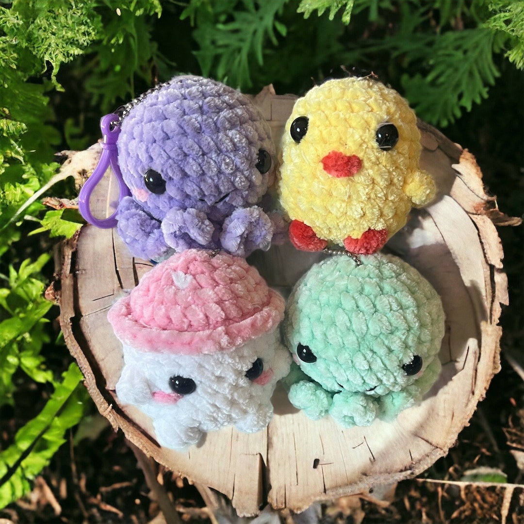 Crochet Keychains - Etsy