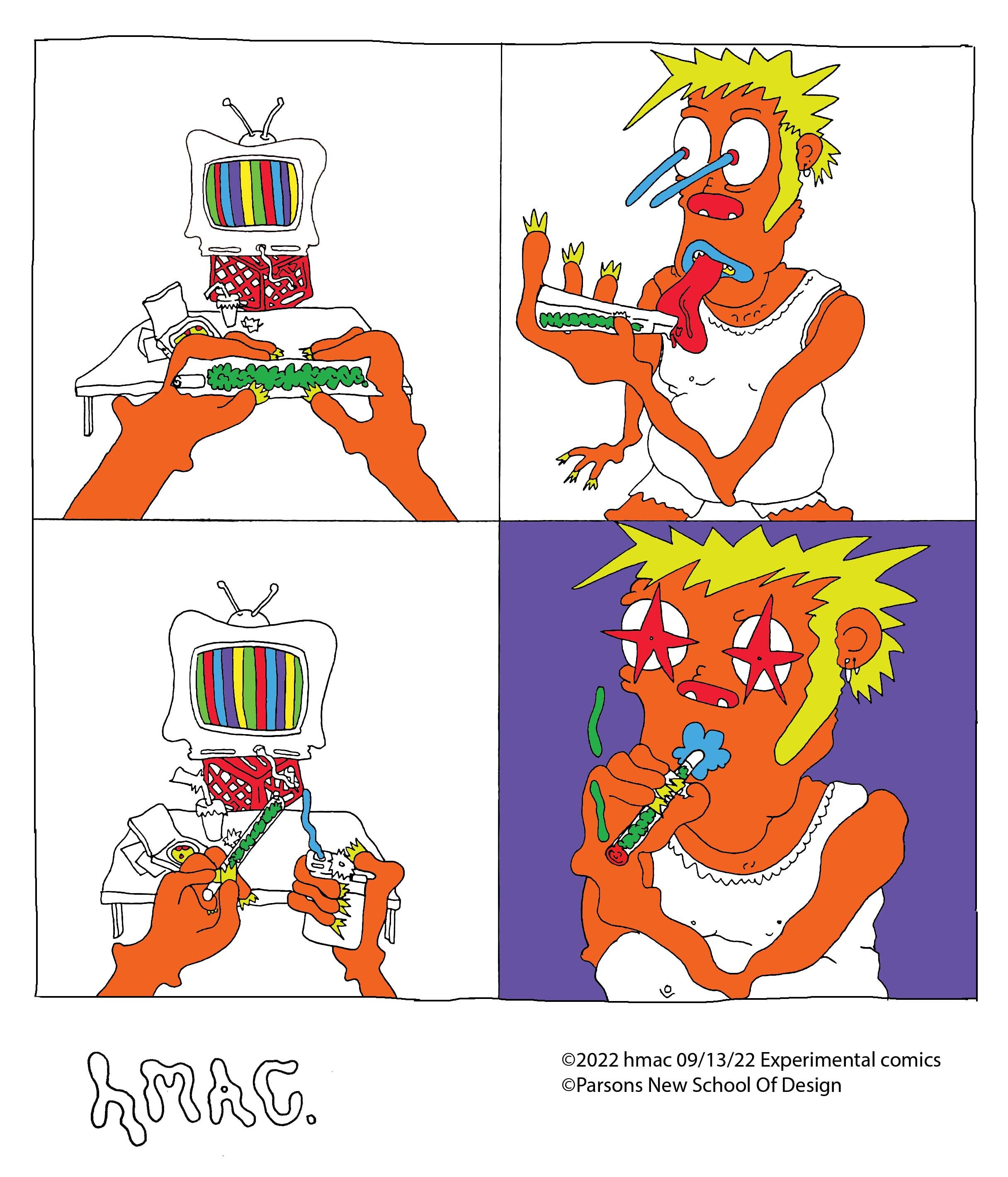 NO.4 Four Panel Comic - POSTER - Etsy