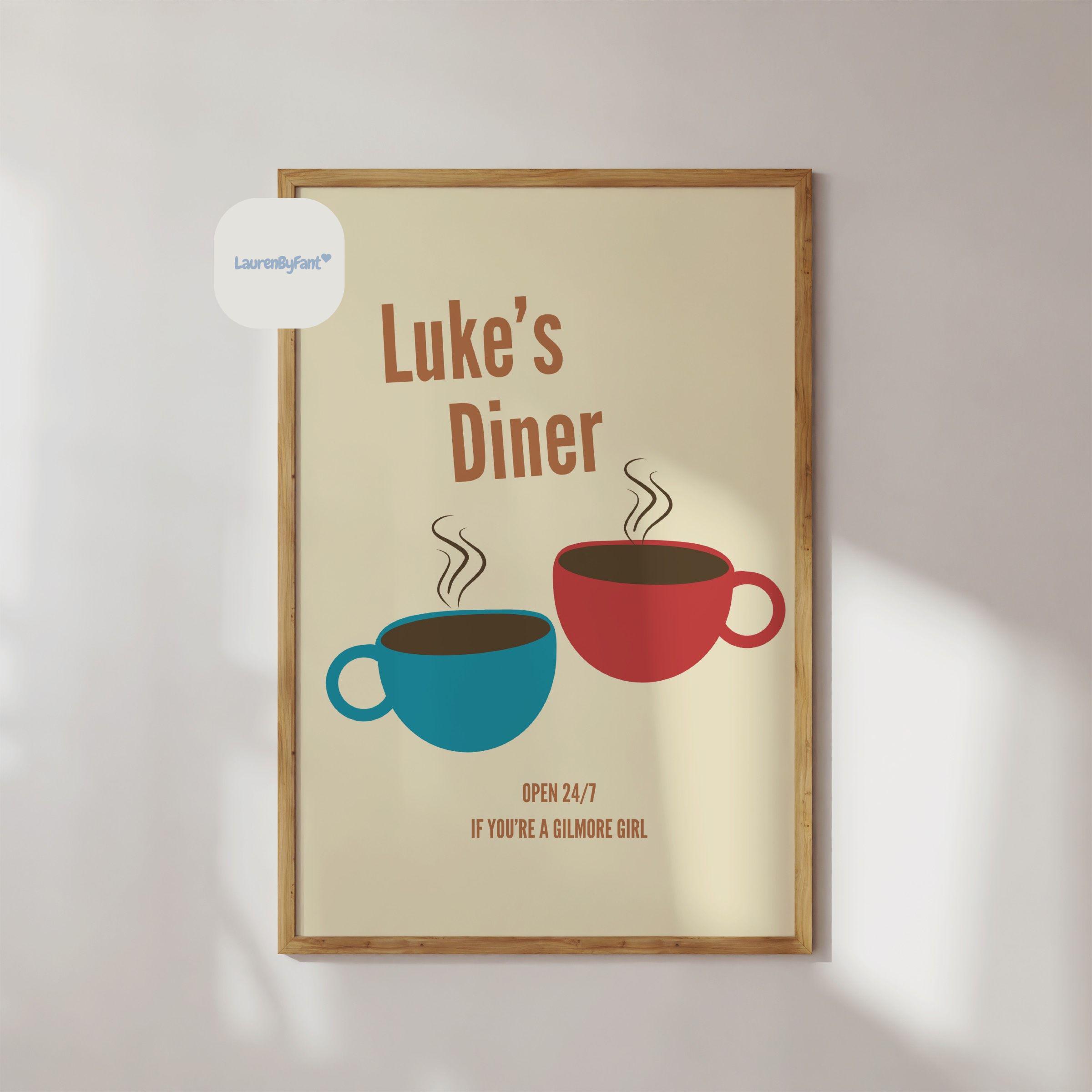 Luke's Diner Print, Gilmore Girls, Digital Download, Wall Art - Etsy