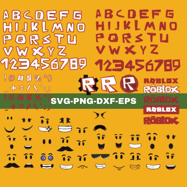 Roblox svg cricut font - Etsy Österreich