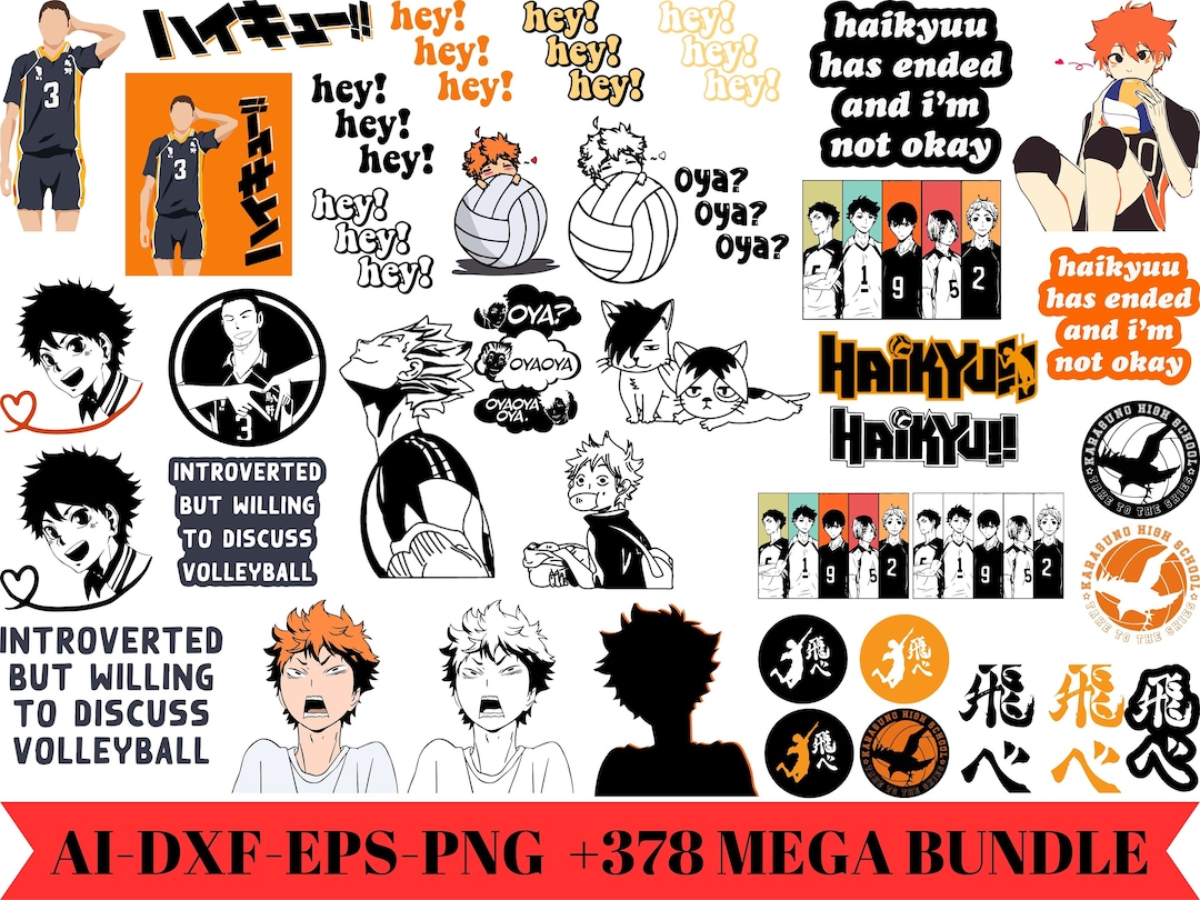 Anime Bundle SVG Haikyuu Bundle Svg Cartoon Packs SVG - Etsy Canada