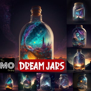 20 Dream Jar Portraits Illustration Prints Card Making Sublimation ...