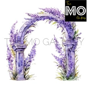 35 Lavender Arch Watercolor Portraits Instant Download PNG JPG - Etsy