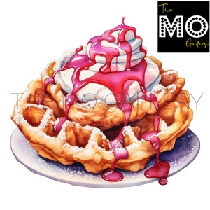 25 Funnel Cake Watercolor Portraits Instant Download PNG JPG - Etsy