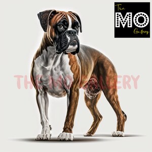 20 Boxer Dog Portraits Instant Download PNG Files Card Making Craft ...