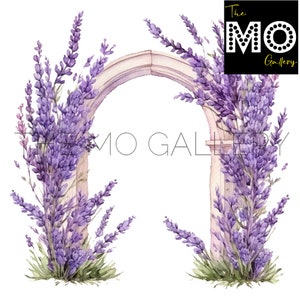 35 Lavender Arch Watercolor Portraits Instant Download PNG JPG - Etsy