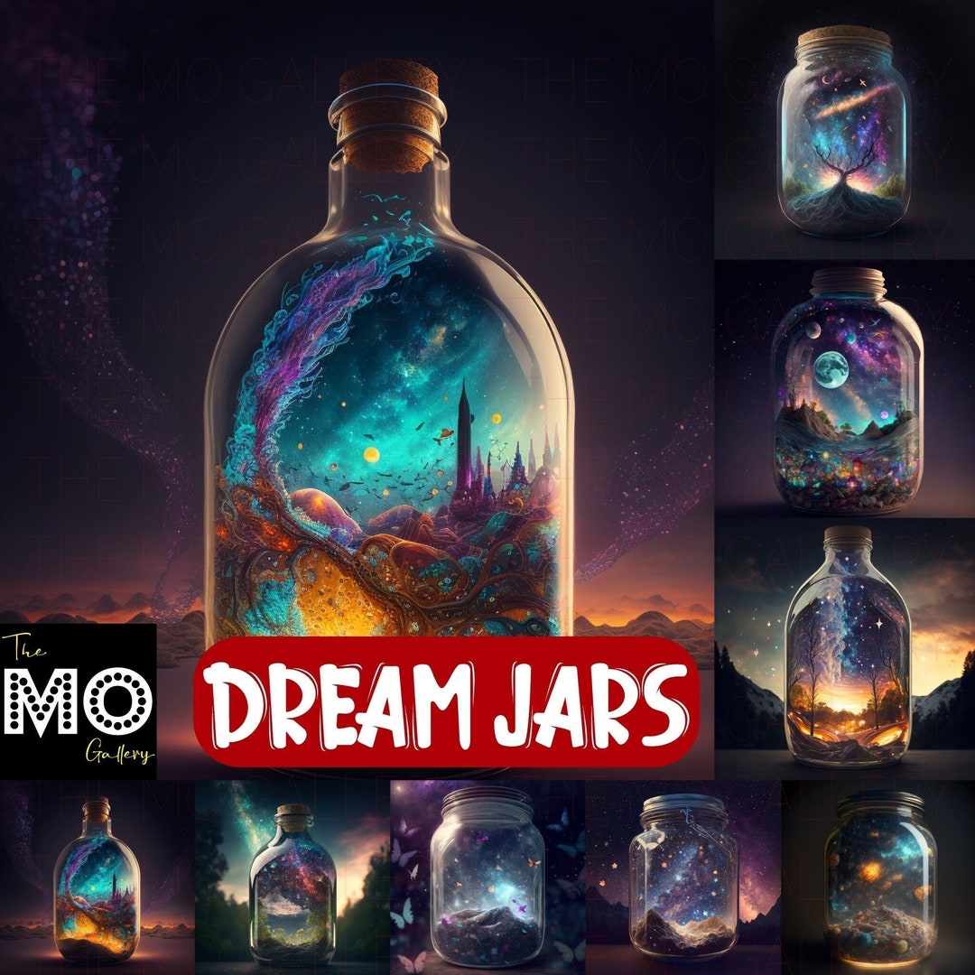 20 Dream Jar Portraits Illustration Prints Card Making Sublimation ...