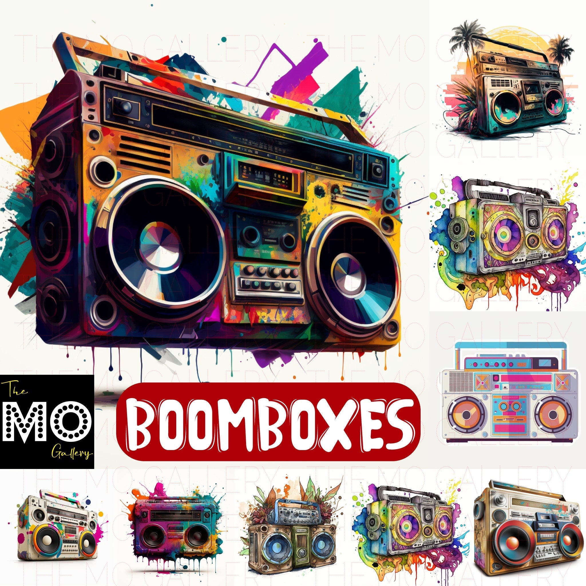 Salsa Music Clipart Boombox