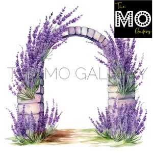 35 Lavender Arch Watercolor Portraits Instant Download PNG JPG - Etsy