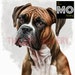 20 Boxer Dog Portraits Instant Download PNG Files Card Making Craft ...