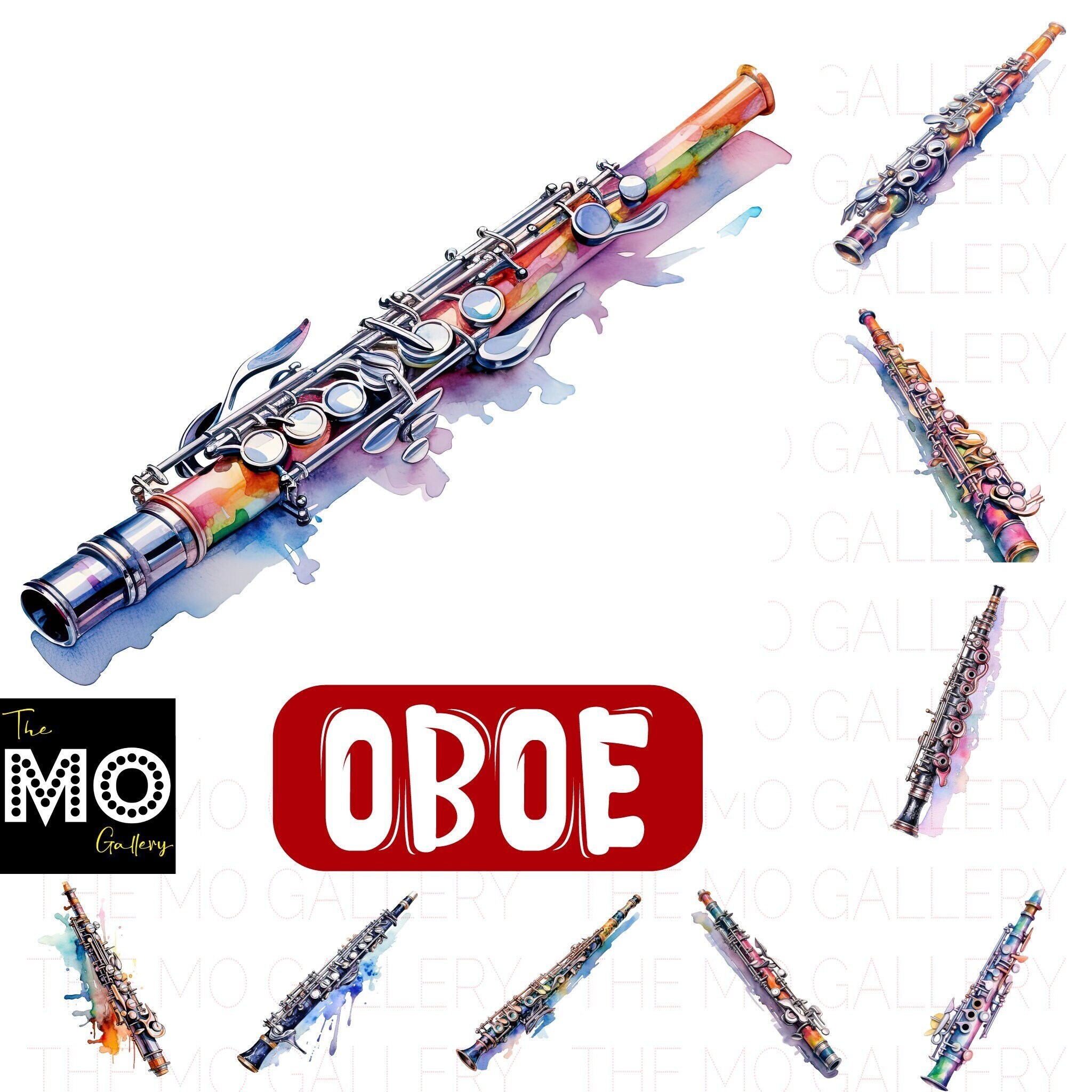 Oboe Instrument Clipart