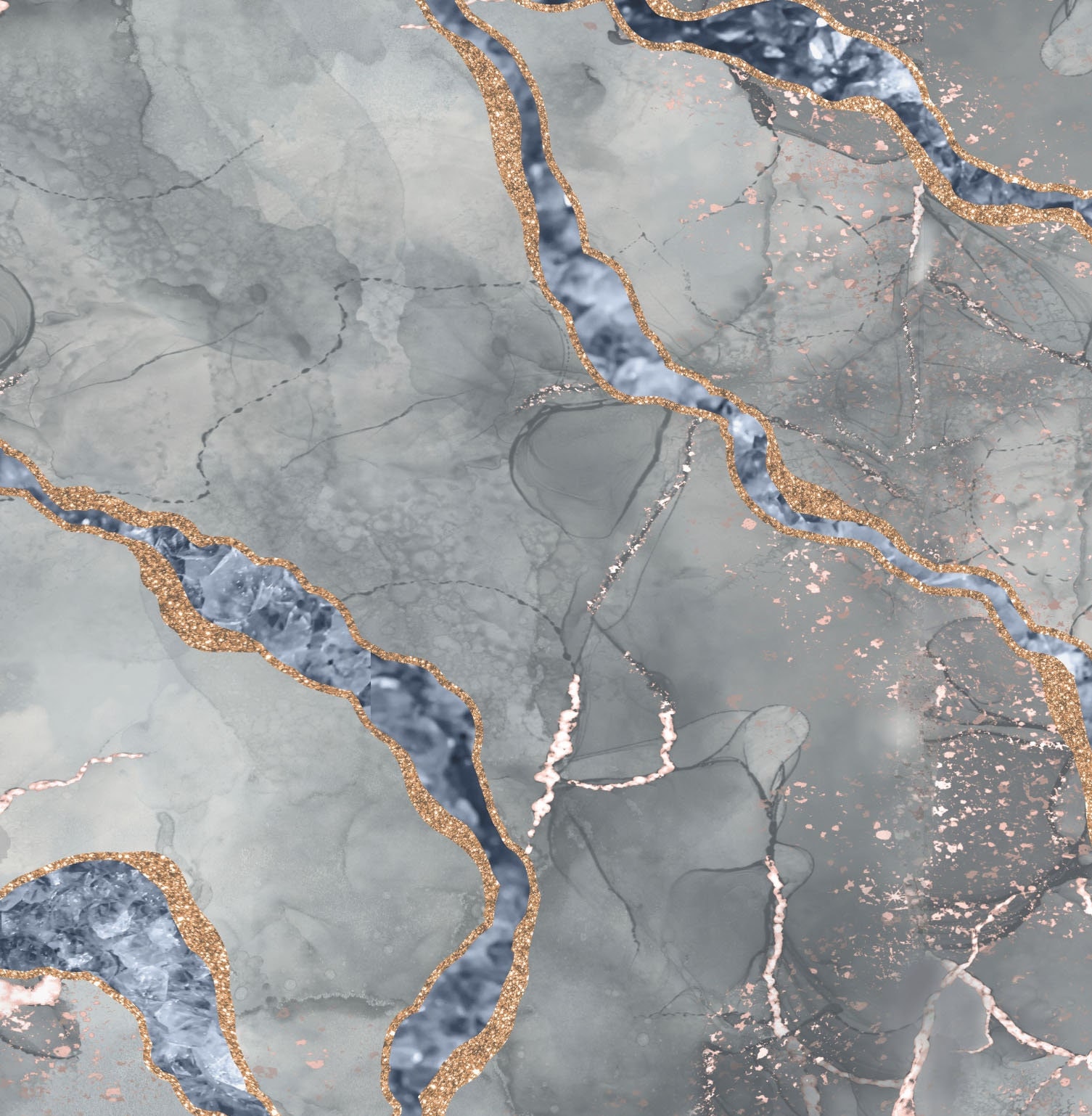 Blue Marble Fabric - Etsy