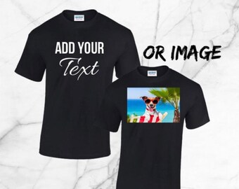 Custom Vinyl T Shirt Transfer Personalised Text Prints Any - Etsy UK