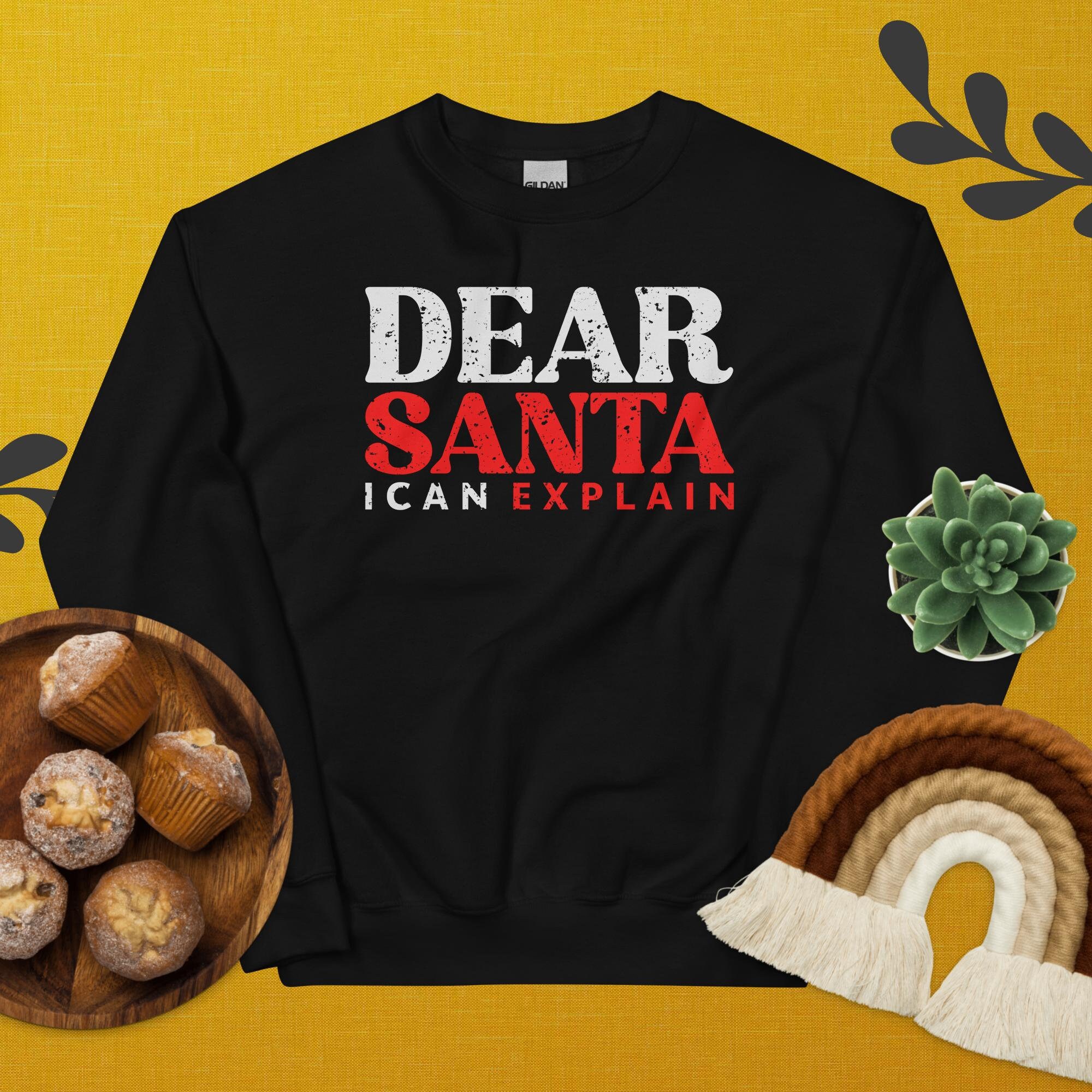 Dear Santa I Can Explain Sweatshirt Funny Santa Sweatshirt - Etsy