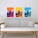 Mountain Adventure Popart Wall Art Set of 3 Gallery Wall Set in Playful ...