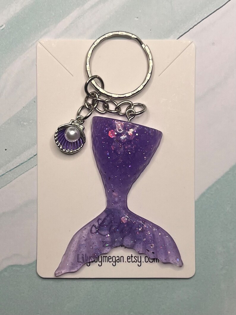 Mermaid Tail Keychain - Etsy