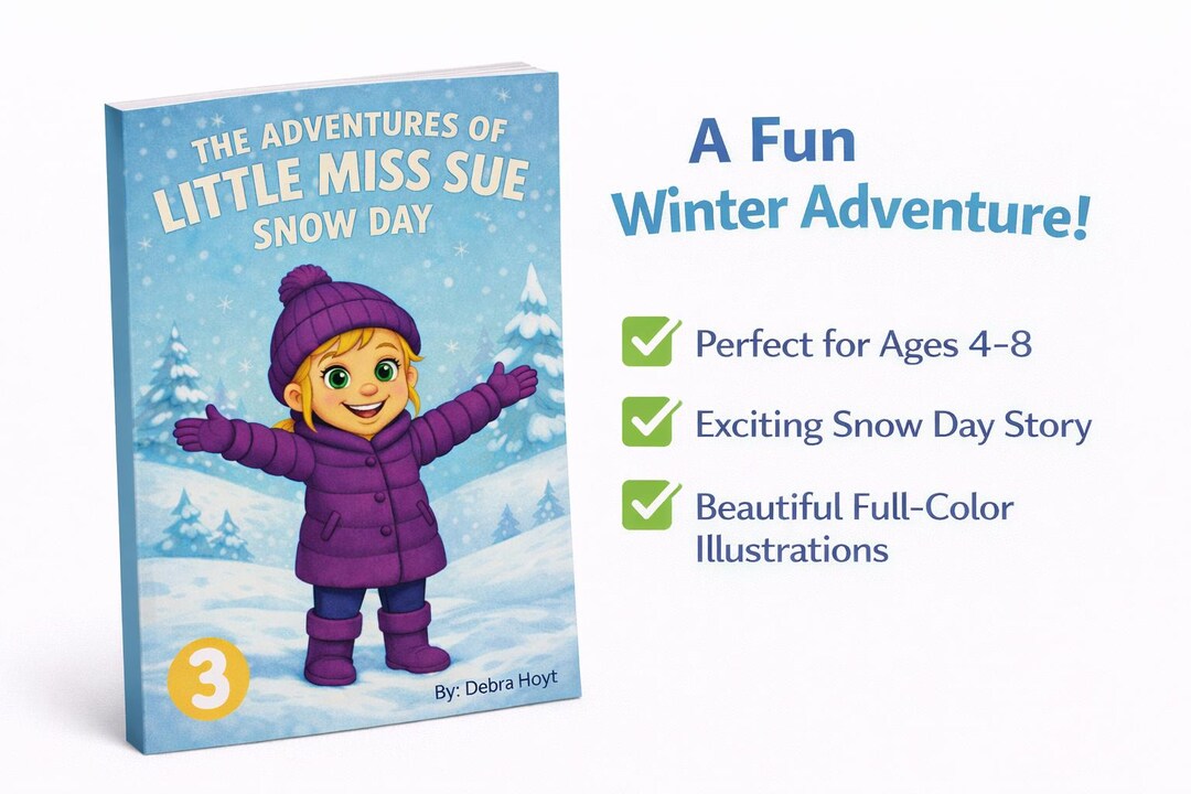 The Adventures of Little Miss Sue: Snow Day (paperback) - Etsy
