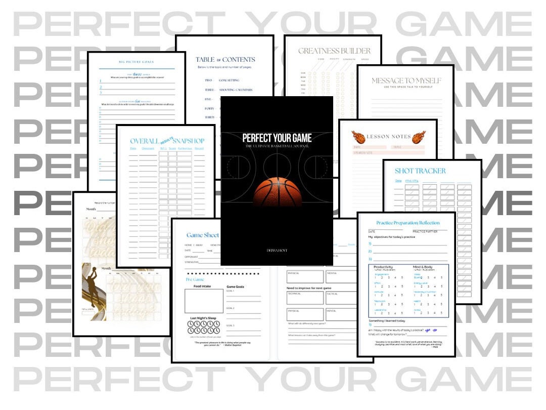 Perfect Your Game: the Ultimate Basketball Player's Journal - Etsy