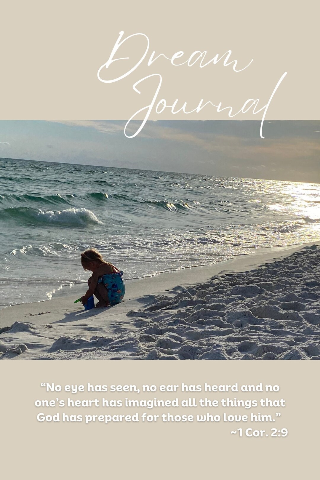 Dream Journal, 6x9 Blank Page Notebook With Scriptures, Inspirational ...