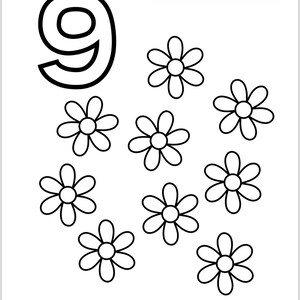 Color and Count Coloring Book - Etsy