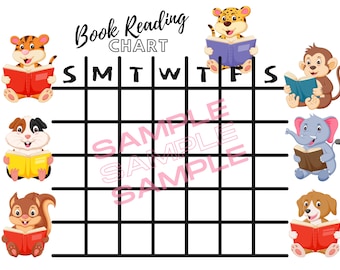 Kids Pack Bundle Chore Chart Allowance Tracker Reading Log Book Tracker ...