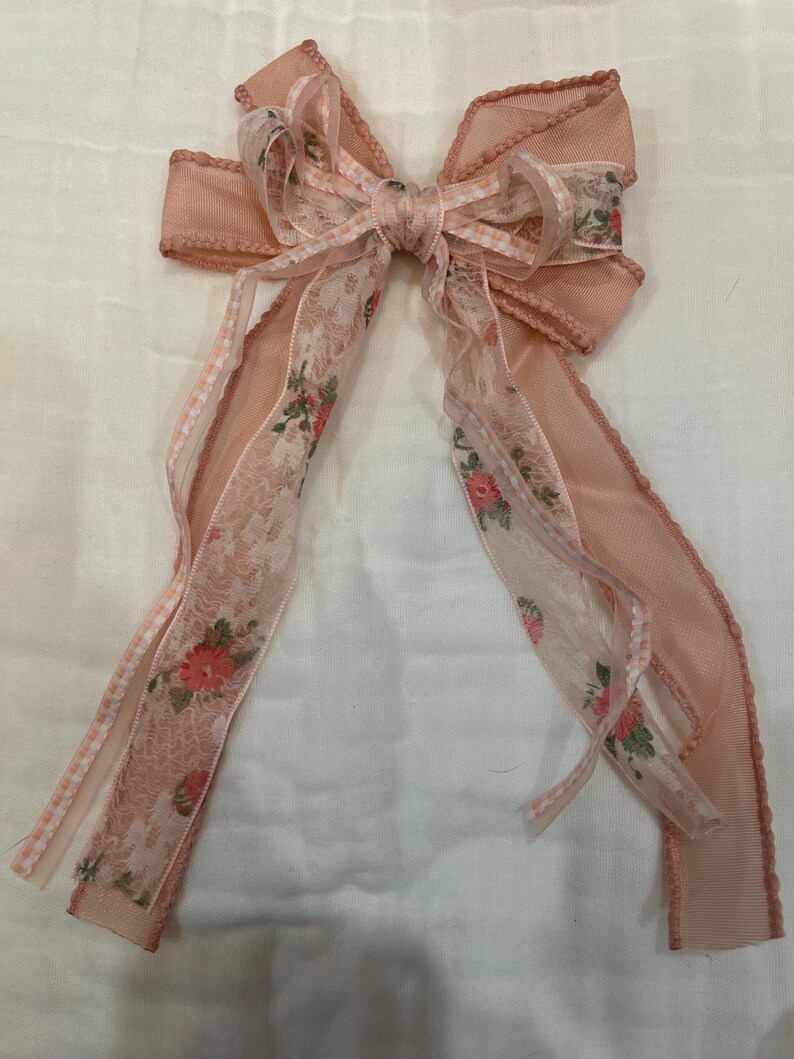 Loveshackfancy Inspired Floral Bow - Etsy