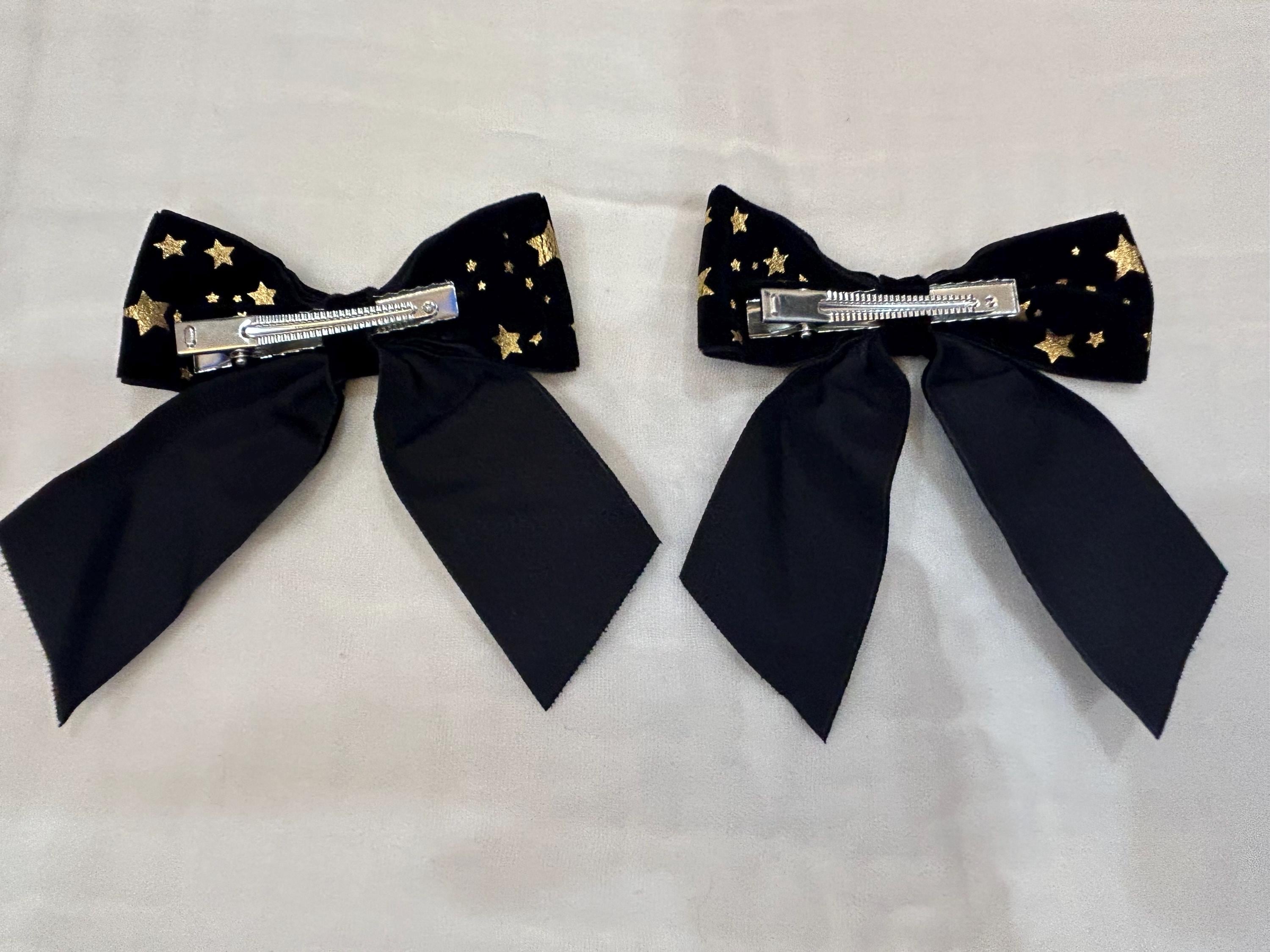 Gold Star Velvet Bows - Etsy
