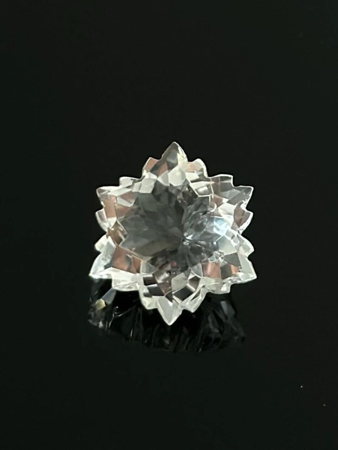 Natural Crystal white Quartz Snowflake Cut Loose Gemstone Making for ...