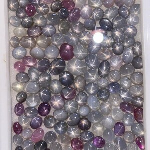 Star Sapphire Natural Six Rays Star Sri Lanka Sapphire Mix Shape Lot ...