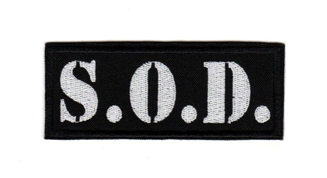 S.O.D. SOD Stormtroopers of Death Sew-on Patch American Thrash Metal ...