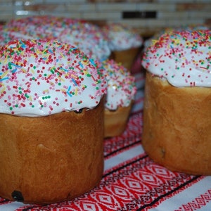 Set of 6 Easter Parchment Baking Paper Molds - Paska Panettone Cake ...