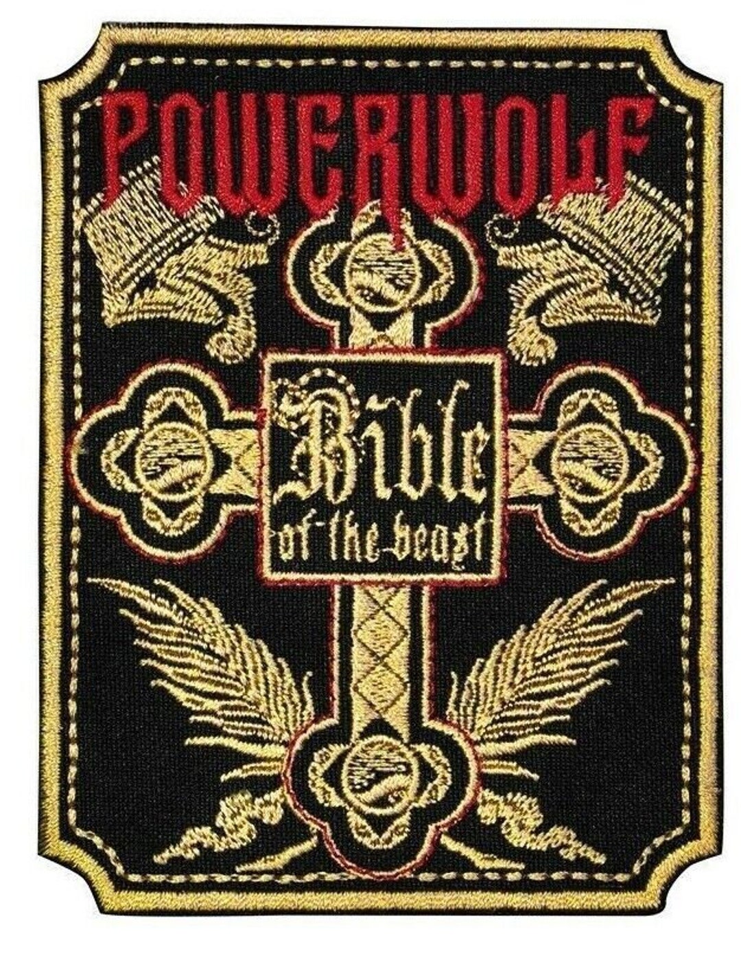 Powerwolf Bible of the Beast Patch - Cross German Power Heavy Metal ...