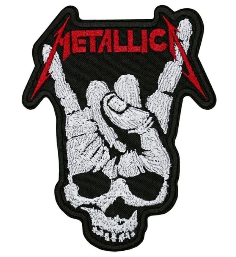Metallica Skull Horns Patch - American Heavy Thrash Metal Hard Rock ...