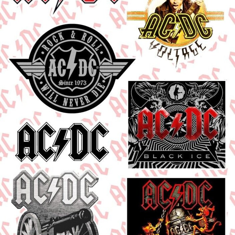 Ac/dc Car Sticker - Etsy