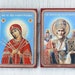 Travel Folding Icon Catholic Orthodox Virgin Mary and St.nicholas - Etsy