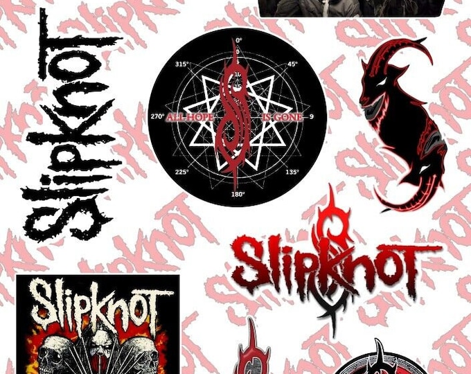 Slipknot Sticker Pack - All Hope is Gone American Heavy Nu Metal Band ...