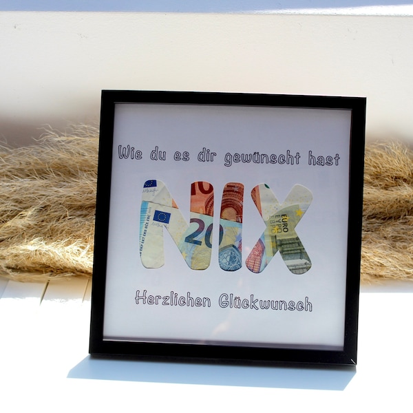 Geldgeschenk bilderrahmen - Etsy.de