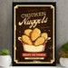 Vintage Chicken Nuggets Advertisement Poster: Retro Kitchen Art ...
