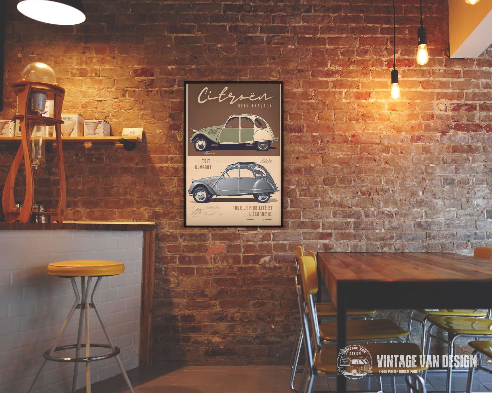 Citroen 2CV Vintage Advertisement France Poster Retro Travel - Etsy
