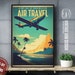 Retro Aviation Travel Poster: Vintage Plane Print (digital Download) - Etsy