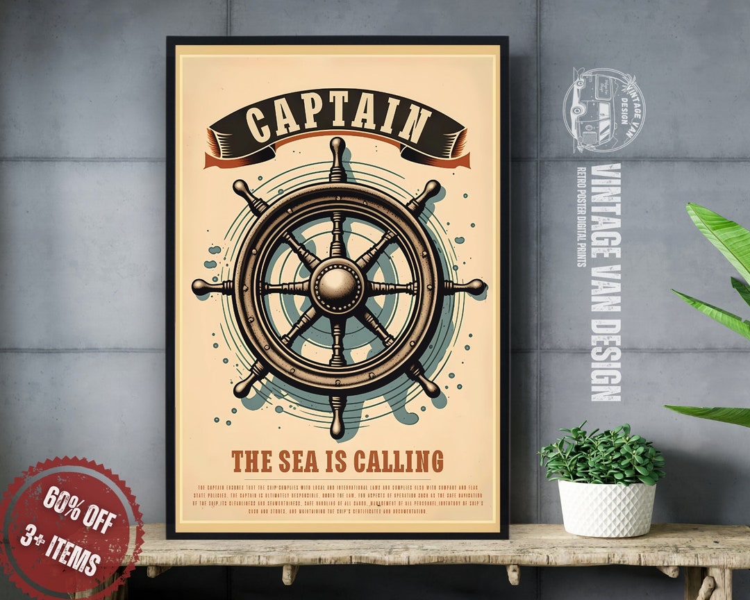 Retro Nautical Advertisement Print I Vintage Nautical Travel Poster I ...