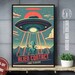 Alien Contact Vintage Advertisement Poster Retro UFO Digital Art ...