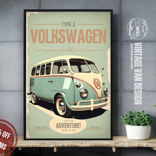 Volkswagen Van - Etsy