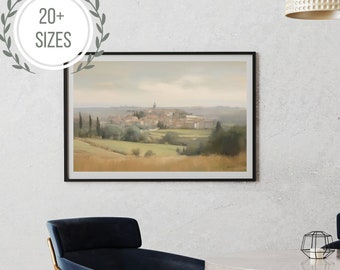 Italian Countryside Painting Printable Wall Art Vintage - Etsy