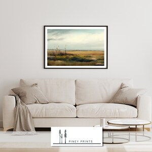 Prairie Plain Landscape Painting Digital Art Download Western Decor ...
